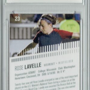 Rose Lavelle 2019 HYPE #23 Gold 1 of 25 Auto JSA Rookie Card PGI 10