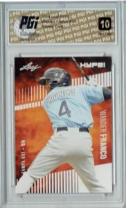 wander franco 2018 leaf hype! #2a pristine 10 gem mint rookie card pgi 10