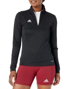 adidas women's entrada 22 training top, black, medium