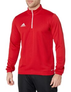 adidas men's entrada 22 training top, team power red, small