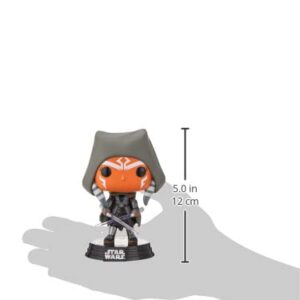 Funko Pop! Star Wars: The Mandalorian - Hooded Ahsoka with Dual Sabers Vinyl Bobblehead, Amazon Exclusive