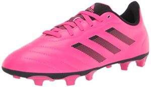 adidas goletto viii firm ground soccer shoe, team shock pink/black/black, 13 us unisex little kid