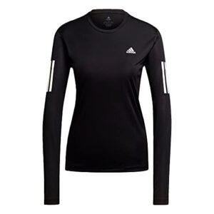 adidas women's own the run long-sleeve, black, medium