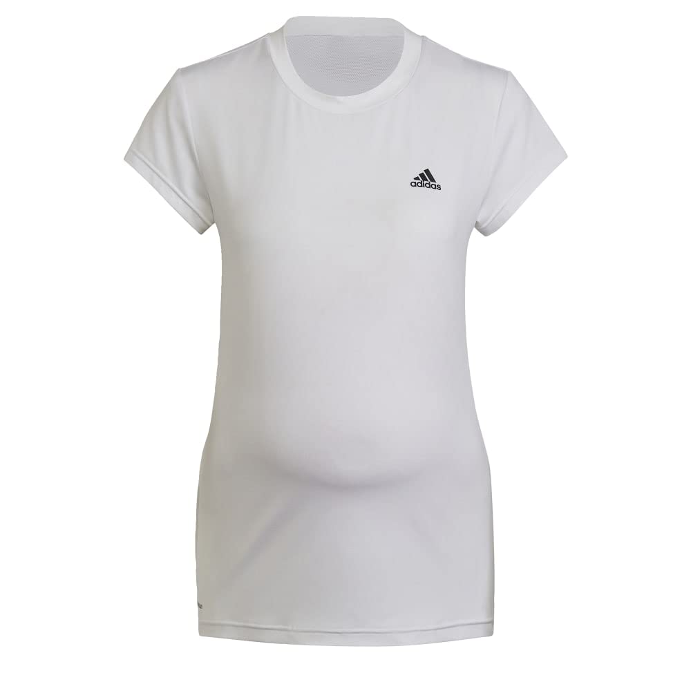 adidas Women's Designed 2 Move Sport T-Shirt, White/Black, X-Large