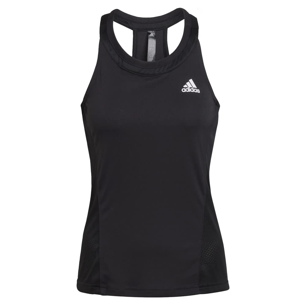 adidas Women's Club Tennis Tank, Black/White, Medium