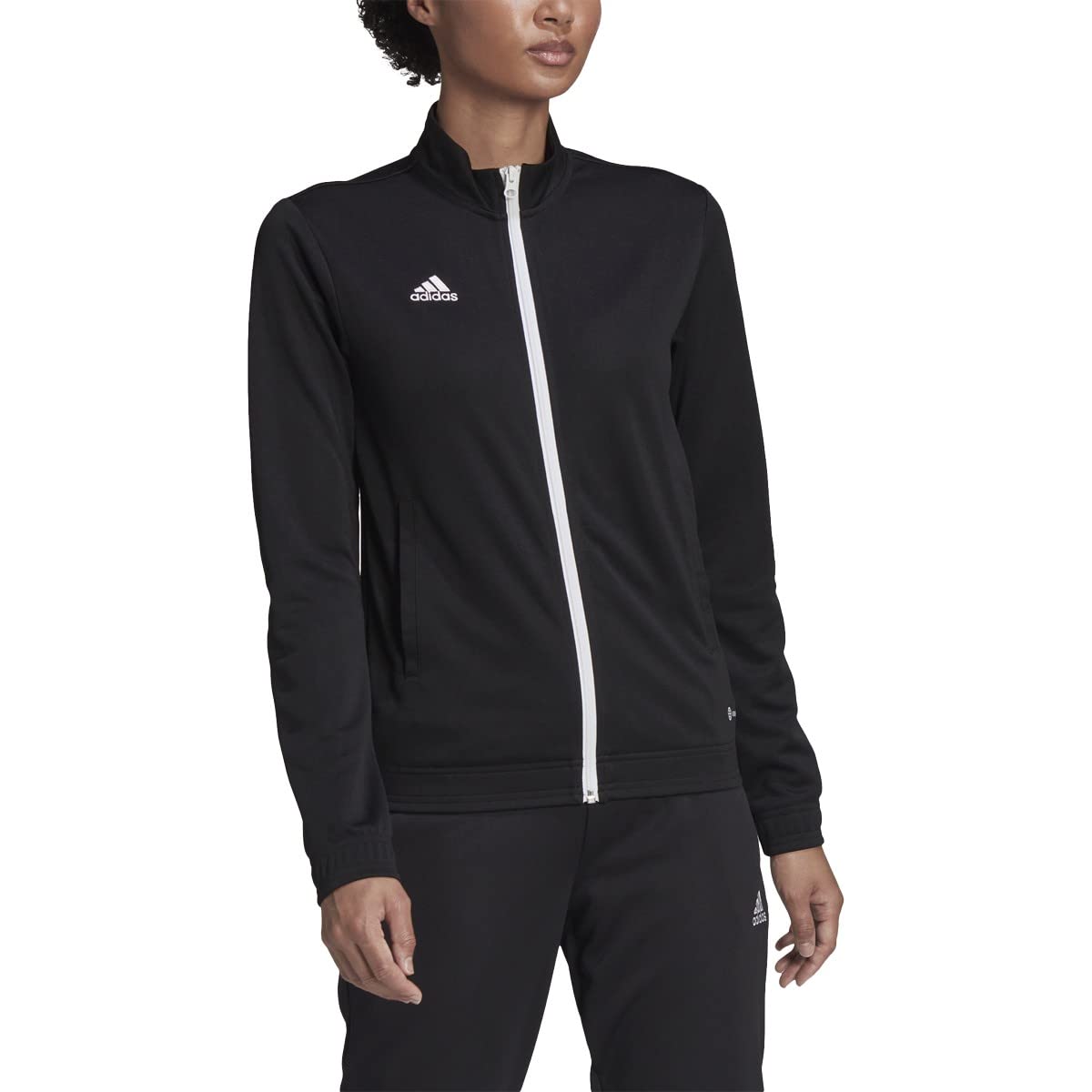 adidas Women's Entrada 22 Track Jacket, Black, Medium