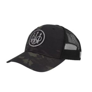 beretta men's mesh back multicam trucker hat, black multicam, one size fits all