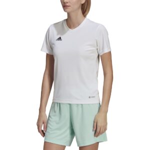 adidas women's entrada 22 jersey, white, medium