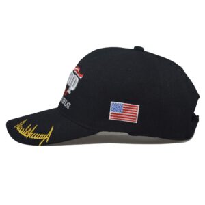 Idealforce Trump Hat 2024 MAGA Adjustable Trump Hat Baseball Cap (Black-Save)