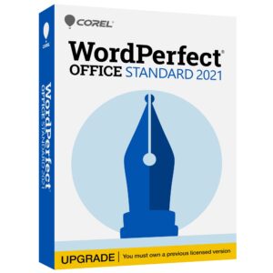 corel wordperfect office standard upgrade 2021 | office suite of word processor, spreadsheets & presentation software [pc disc]