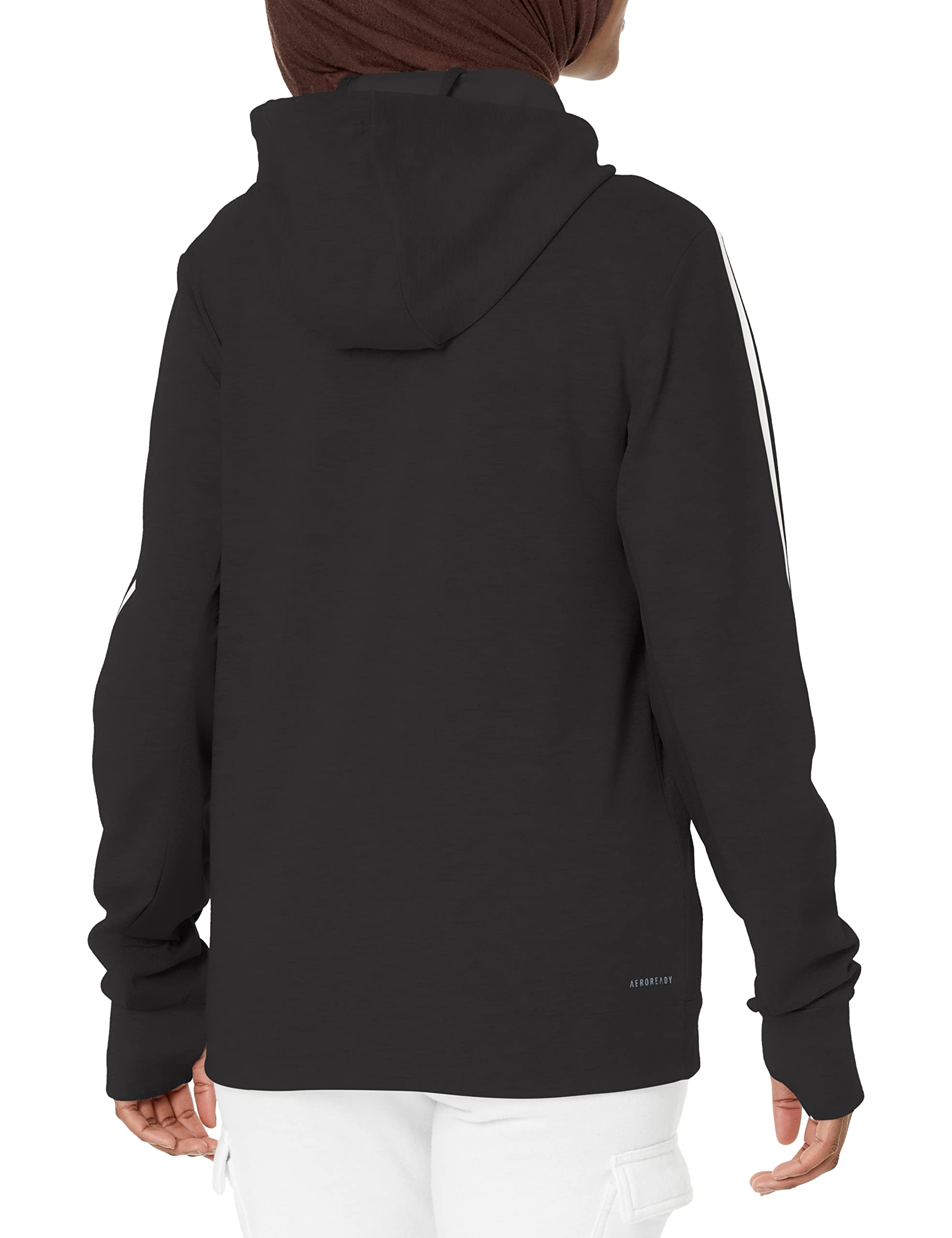 adidas Women's Designed 2 Move Full-Zip Hoodie, Black, Small