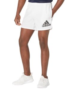 adidas men's run it shorts, white, xx-large