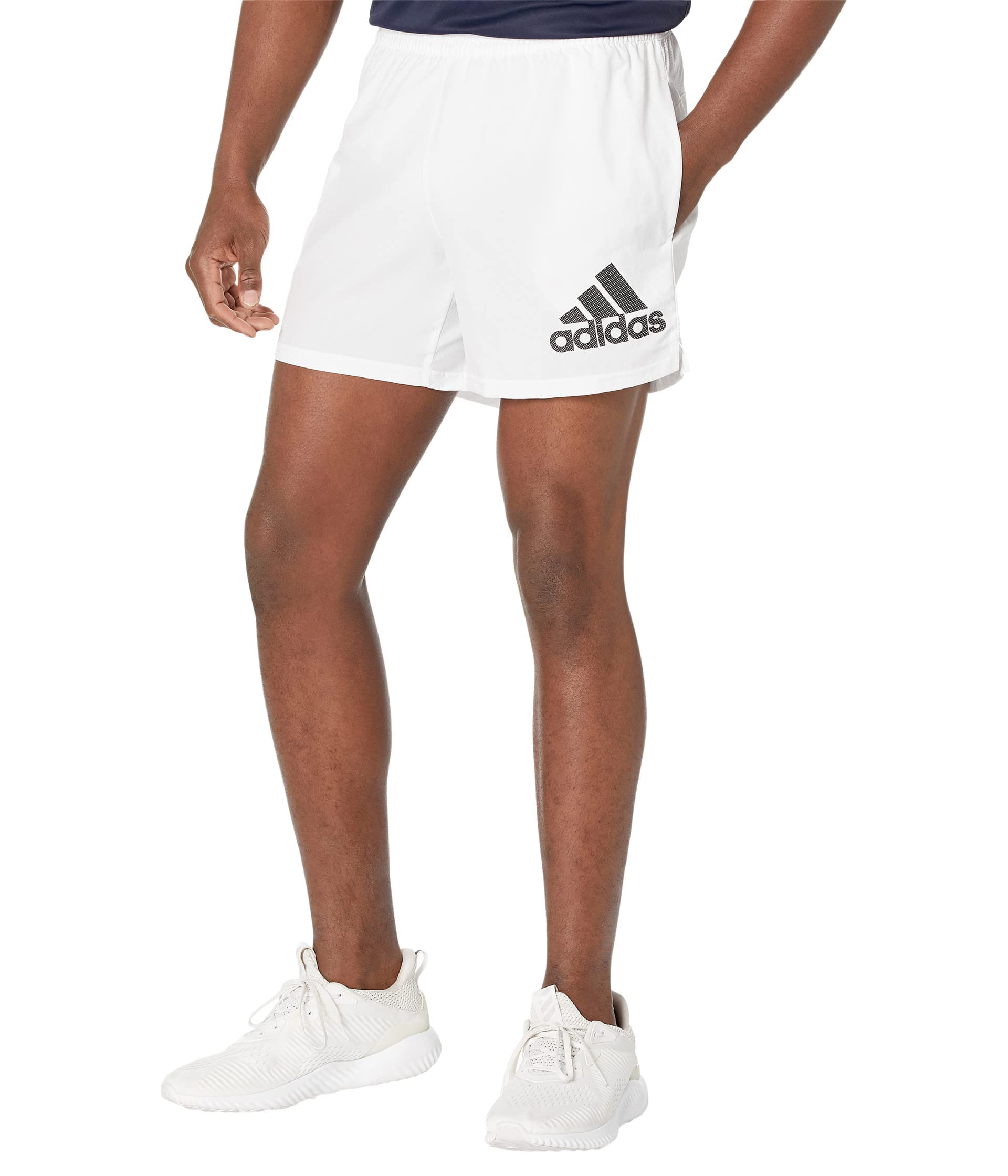 adidas Men's Run It Shorts, White, XX-Large