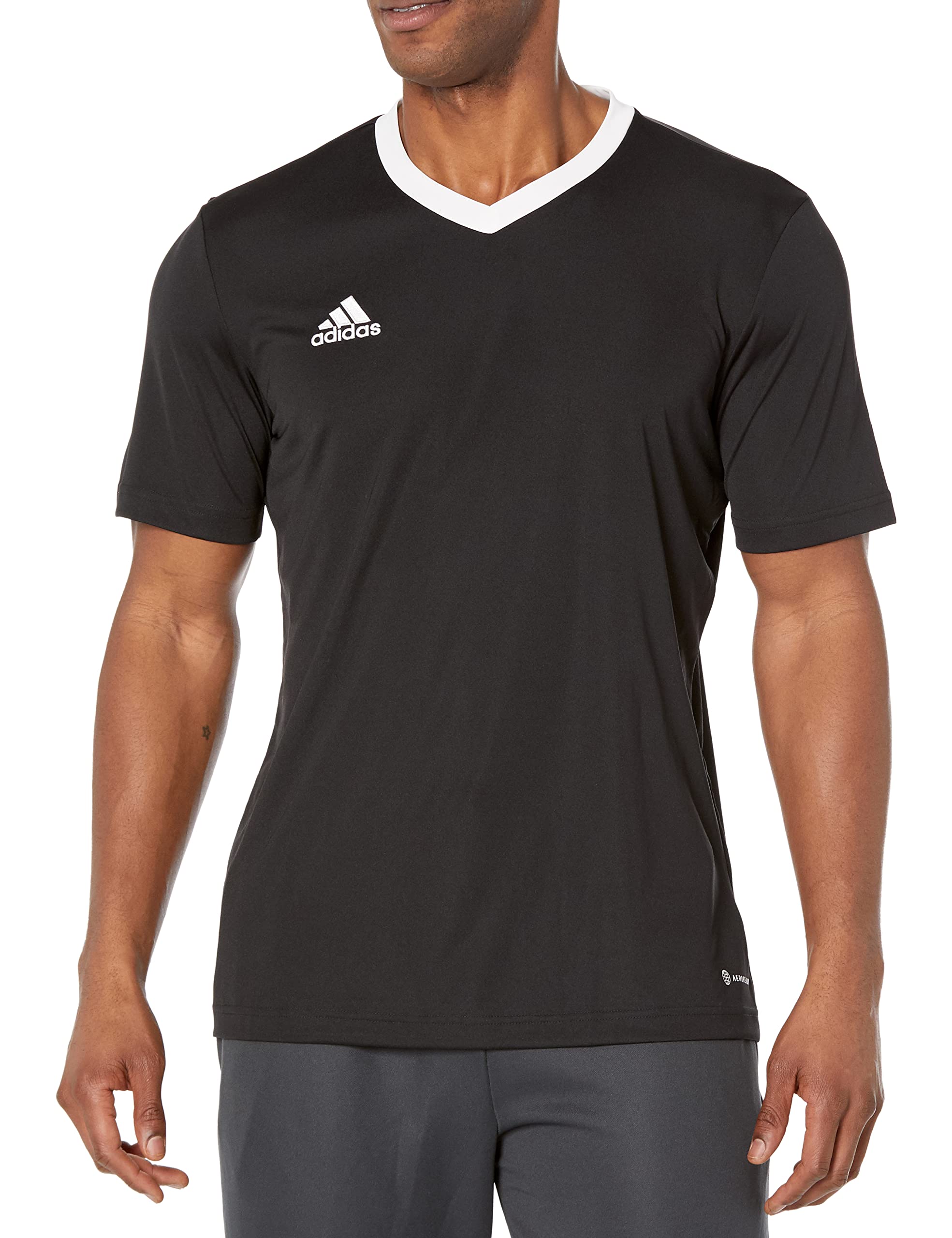 adidas Men's Entrada 22 Jersey, Black, Medium