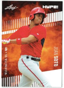 juan soto 2018 leaf hype! #15 baseball 25 rookie card lot washington nationals