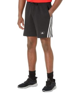 adidas men's sportswear future icon 3-stripes shorts, black, large