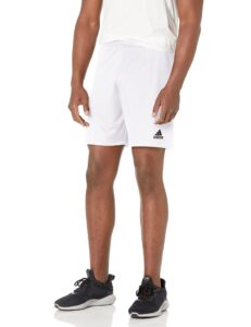 adidas men's entrada 22 shorts, white, medium