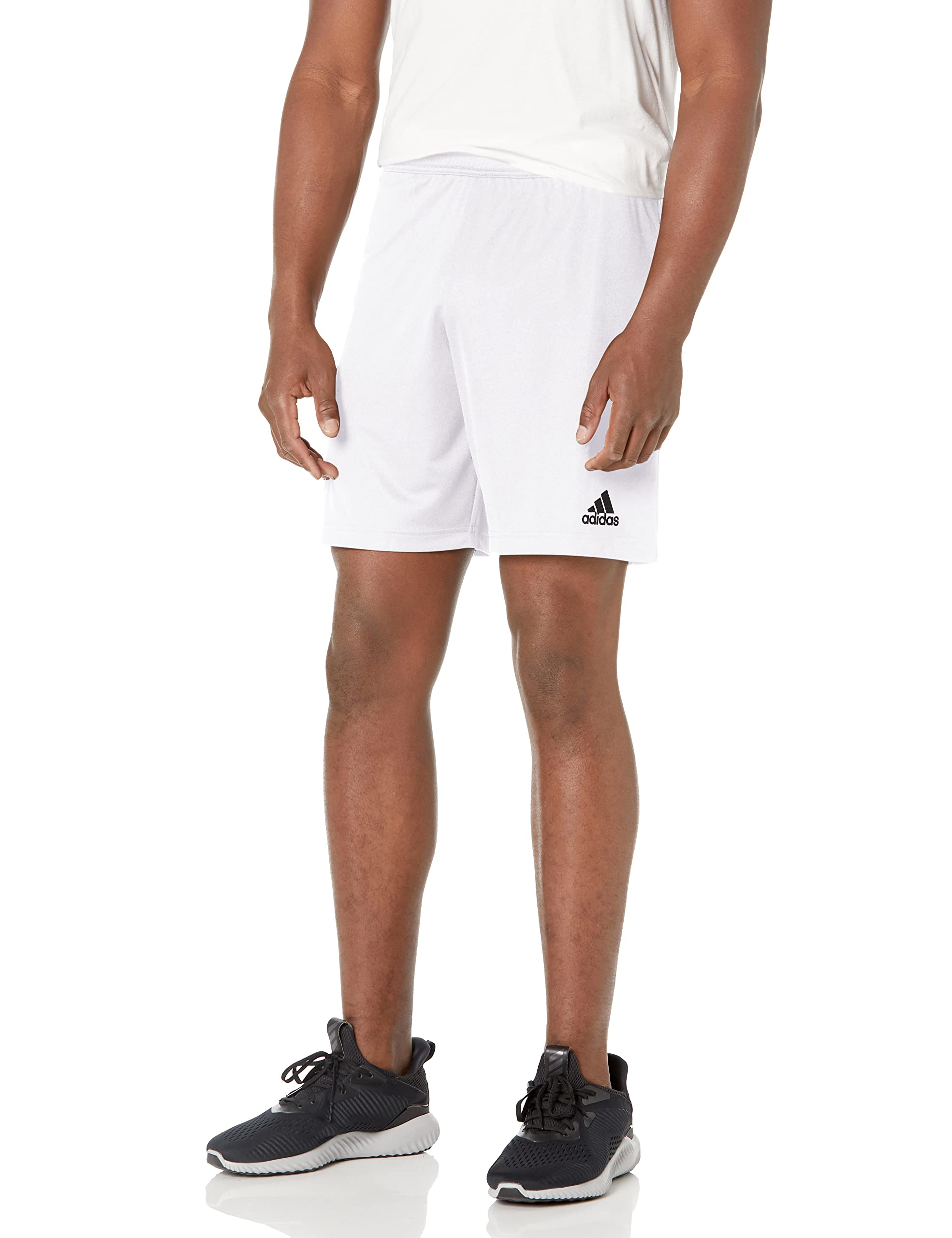 adidas Men's Entrada 22 Shorts, White, Medium