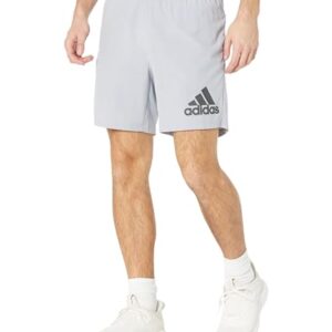 adidas mens Run It Shorts, Halo Silver, X-Small US