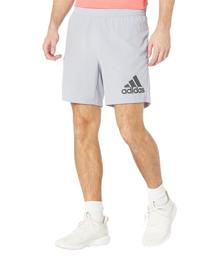 adidas mens Run It Shorts, Halo Silver, X-Small US