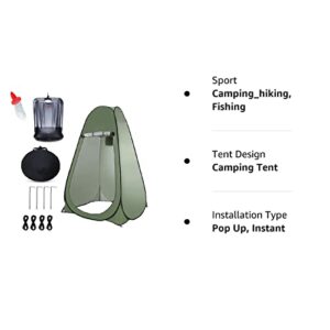 Camping Shower Tent Privacy Tent - Pop Up Changing Toilet Portable Sun Shelters Dressing Room Instant Outdoor for Camping Hiking Beach Picnic Fishing with Carrying Bag Privacy Tent & Shower Bag