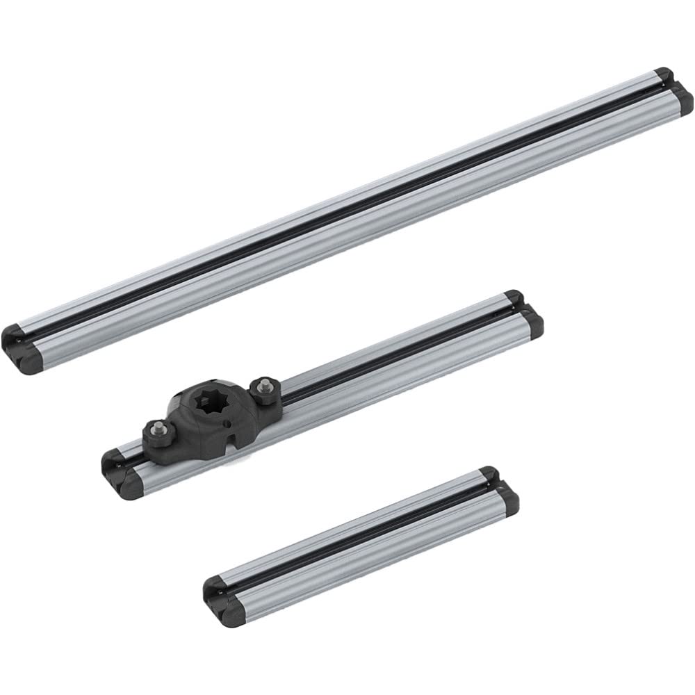 RAILBLAZA Aluminum Boat Gunnel Track Rail System (20 in), Compatible with Crestliner, Lund, Lowe, G3 and More