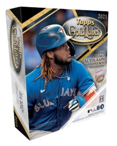 2021 topps gold label baseball hobby box (7 packs/5 cards: 1 auto)