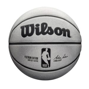 wilson nba alliance series basketball - platinum edition, size 7-29.5"