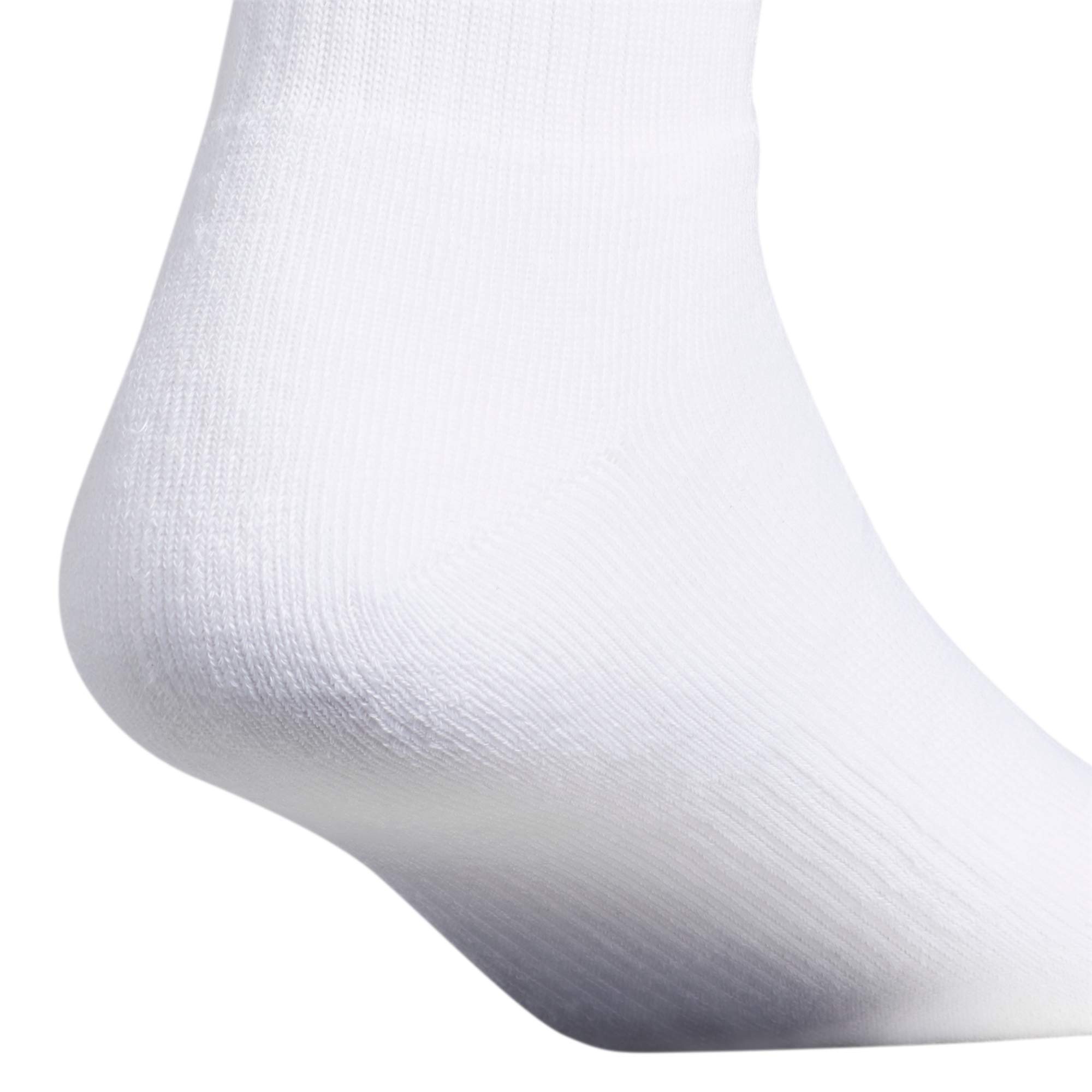 adidas Originals Trefoil Quarter Socks (6-Pair), White/Black, Medium