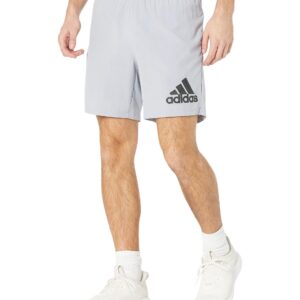 adidas Men's Run It Shorts, Halo Silver, Large