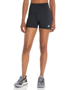 adidas womens yoga high waisted short tights leggings, black, x-small us