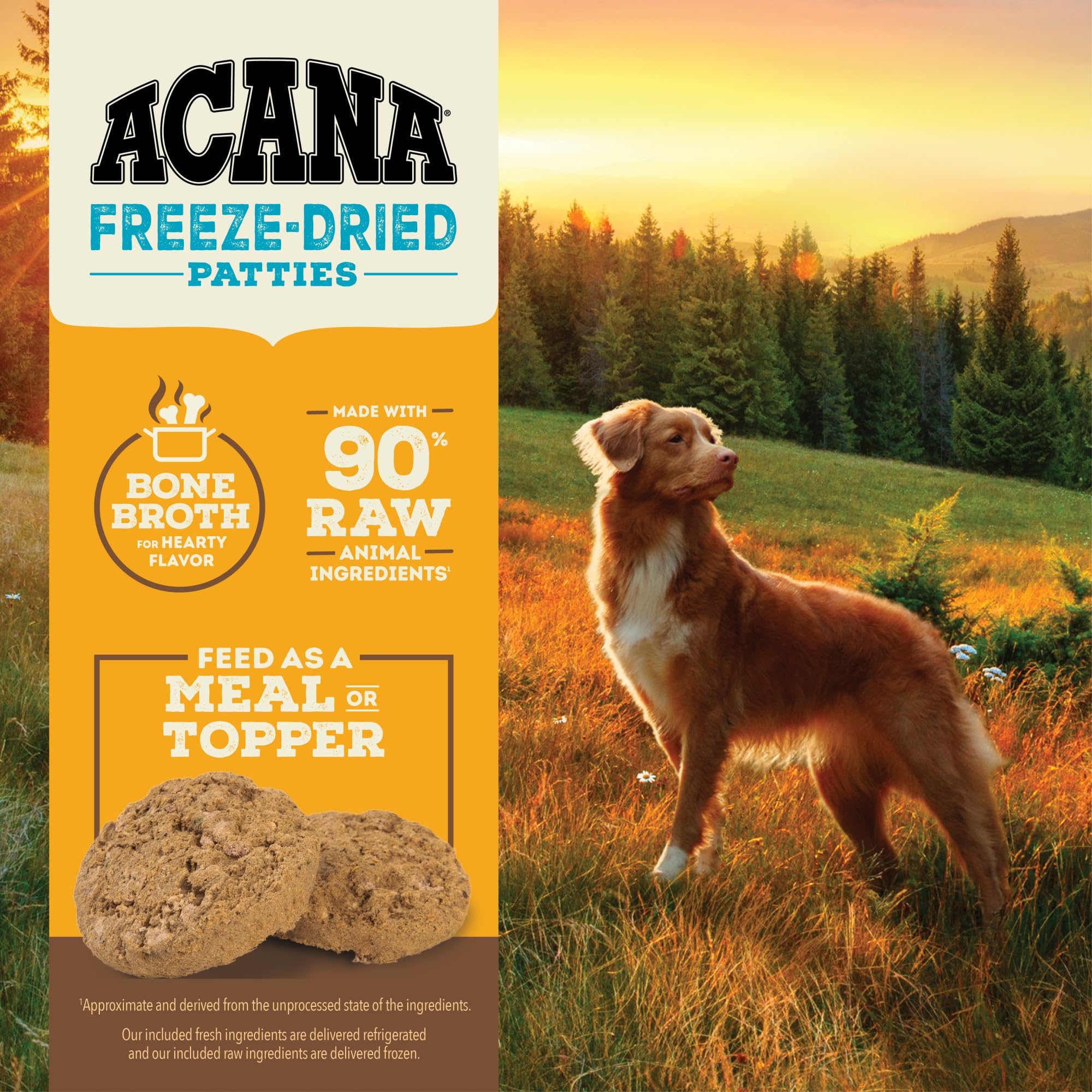 ACANA Freeze Dried Dog Food Meal & Topper, Grain Free High Protein Free-Run Chicken Recipe, 14oz