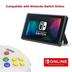 Retro-Bit Tribute 64 2.4 GHz Wireless Controller V2 for Nintendo 64 (N64), Switch Online, PC, MacOS, RetroPie, Raspberry Pi and Other USB Devices (Classic Gray)