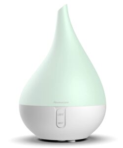 aromacare, aromatherapy aroma diffuser for essential oils, cool mist humidifier for home bedroom, one fill for 10hours with night light 2 mist mode waterless auto-off