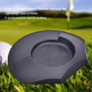 Golf Putting Cup and Flag Putt Training Hole All-Direction Surface Regulation Practice Cups for Men Women Kids Indoor Outdoor Home Office Backyard Golfing (3 Pcs Black Cup without Flag)