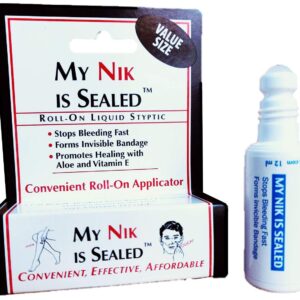 My Nik is Sealed COSMETICALLY SEALED My Nik Is Sealed Roll-On Liquid Styptic | 12ml Value Size | First Aid in a Tube | Made in USA