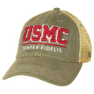 7.62 design usmc 'semper fidelis' vintage trucker hat grey