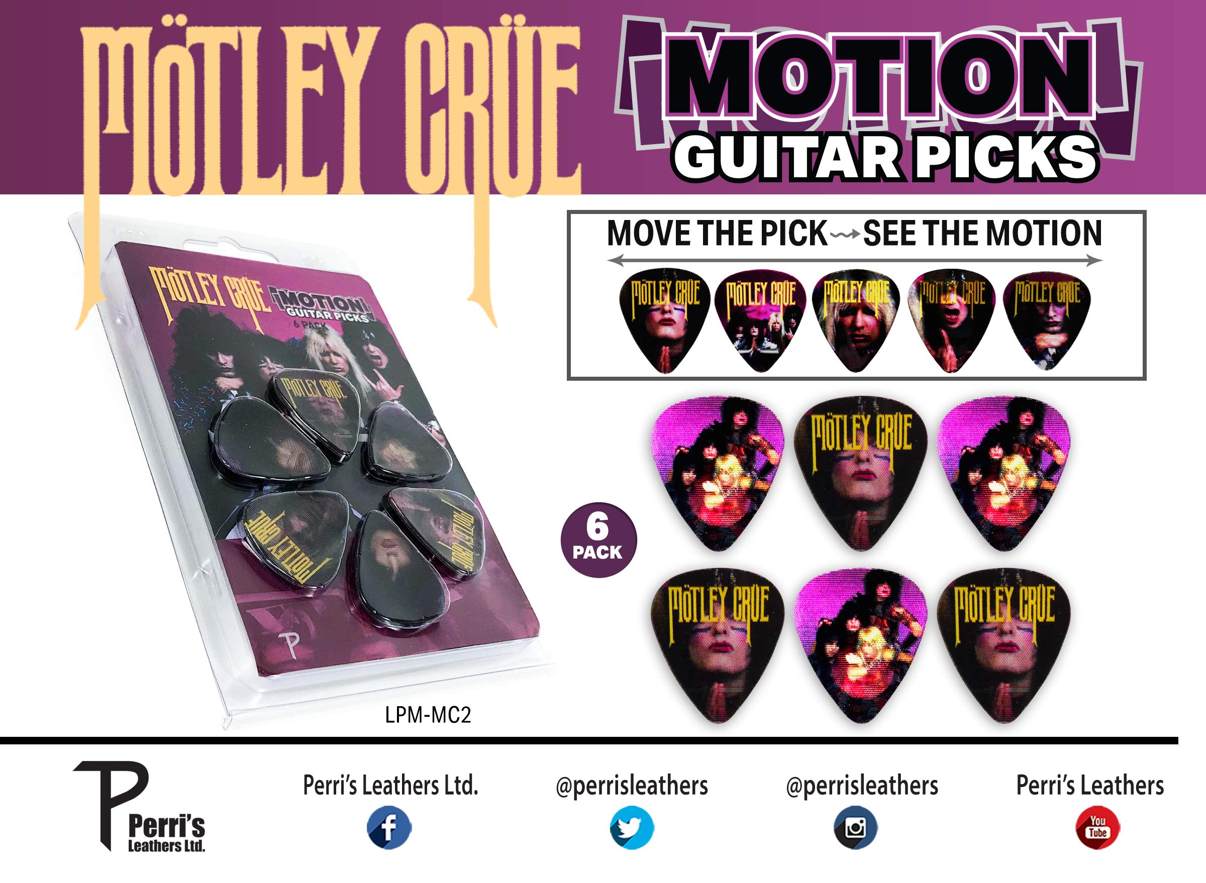 Perri's Leathers Ltd. Guitar Picks (LPM-MC2)