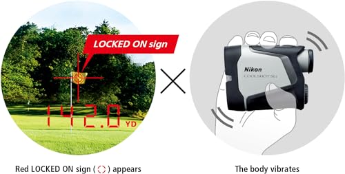 Nikon COOLSHOT 50i Golf Rangefinder | Laser rangefinder with magnet mount, slope, OLED display | Official Nikon USA Model