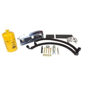 h&s motorsports 2017-2021 ford 6.7l power stroke lower fuel filter upgrade kit (long bed)