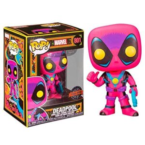 pop! marvel 801 blacklight - deadpool blacklight special edition