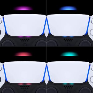 eXtremeRate Custom Touchpad LED Lightbar Skin Decals for PS5 Controller, Touch Pad Light Bar Stickers for PS5 Controller with Tools Set - 40pcs in 8 Colors - Controller NOT Included