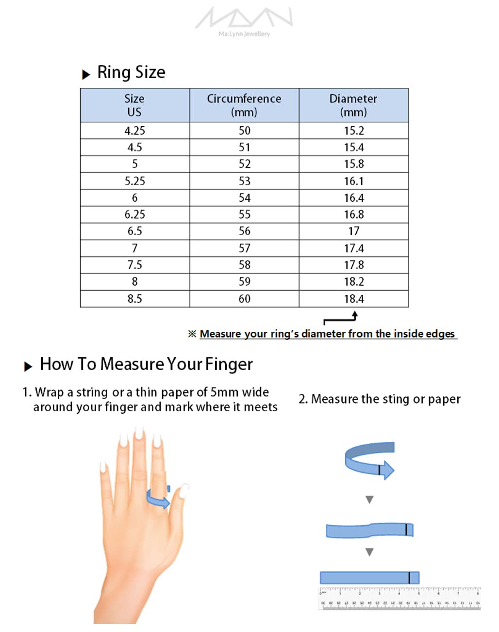 Malynn Heart Shape Rhodium Plated Sterling Silver Statement Ring Hypoallergenic Stacking Band for Women Teens & Girls (6.5)