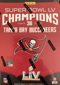 2021 panini super bowl lv tampa bay buccaneers championship set - 36 cards per box