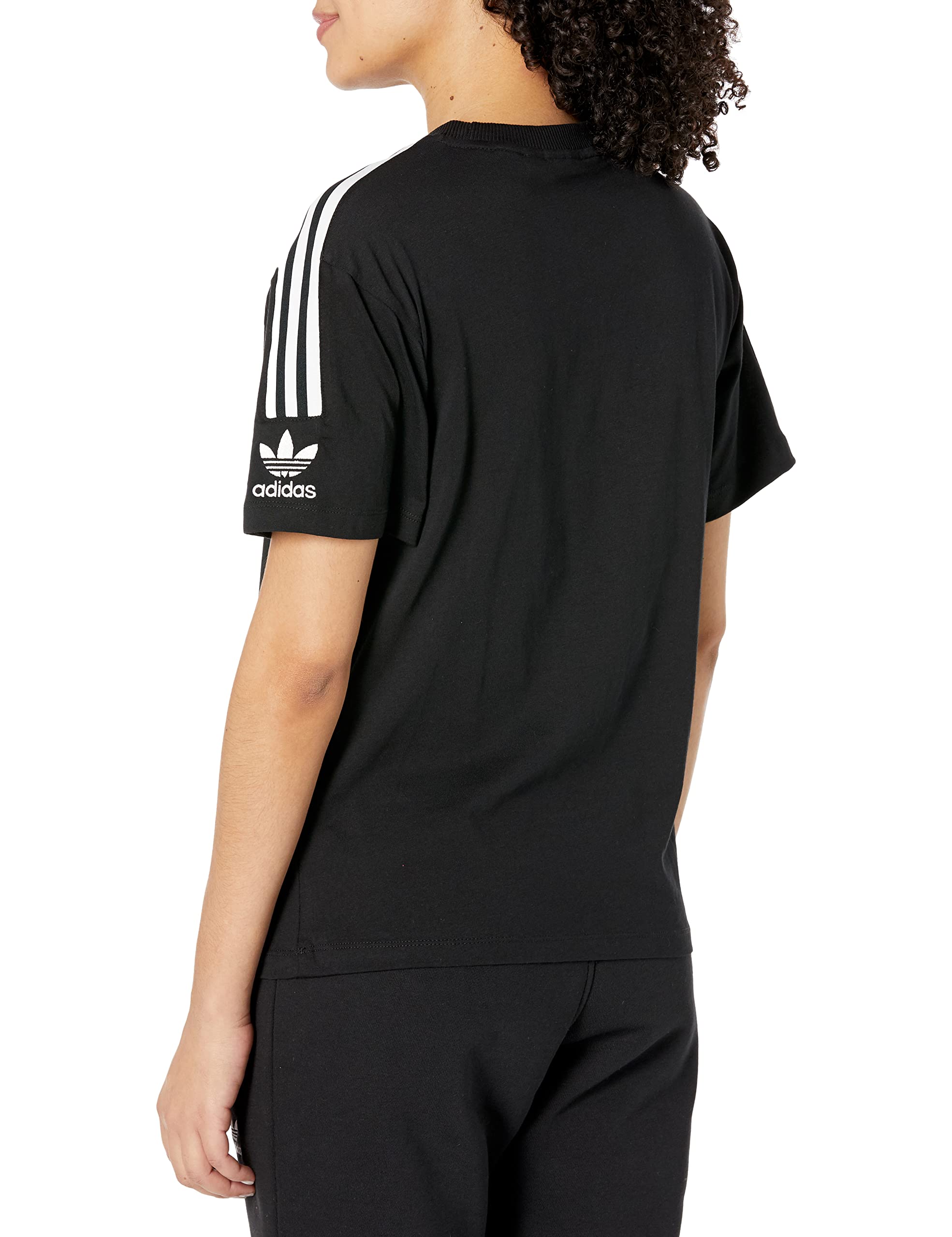 adidas Originals Women's Adicolor Classics Regular Tee, Black, Medium