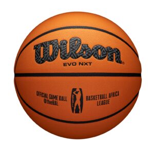 wilson basketball evo nxt africa league, blended leather, indoor-basketball, orange