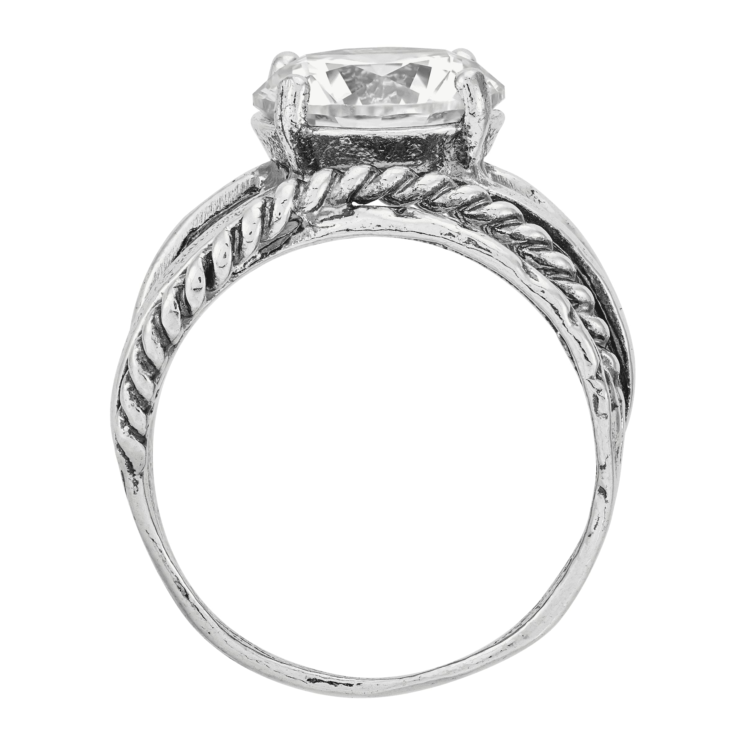 Silpada 'Sparkle on' Cubic Zirconia Ring in Sterling Silver, Size 10