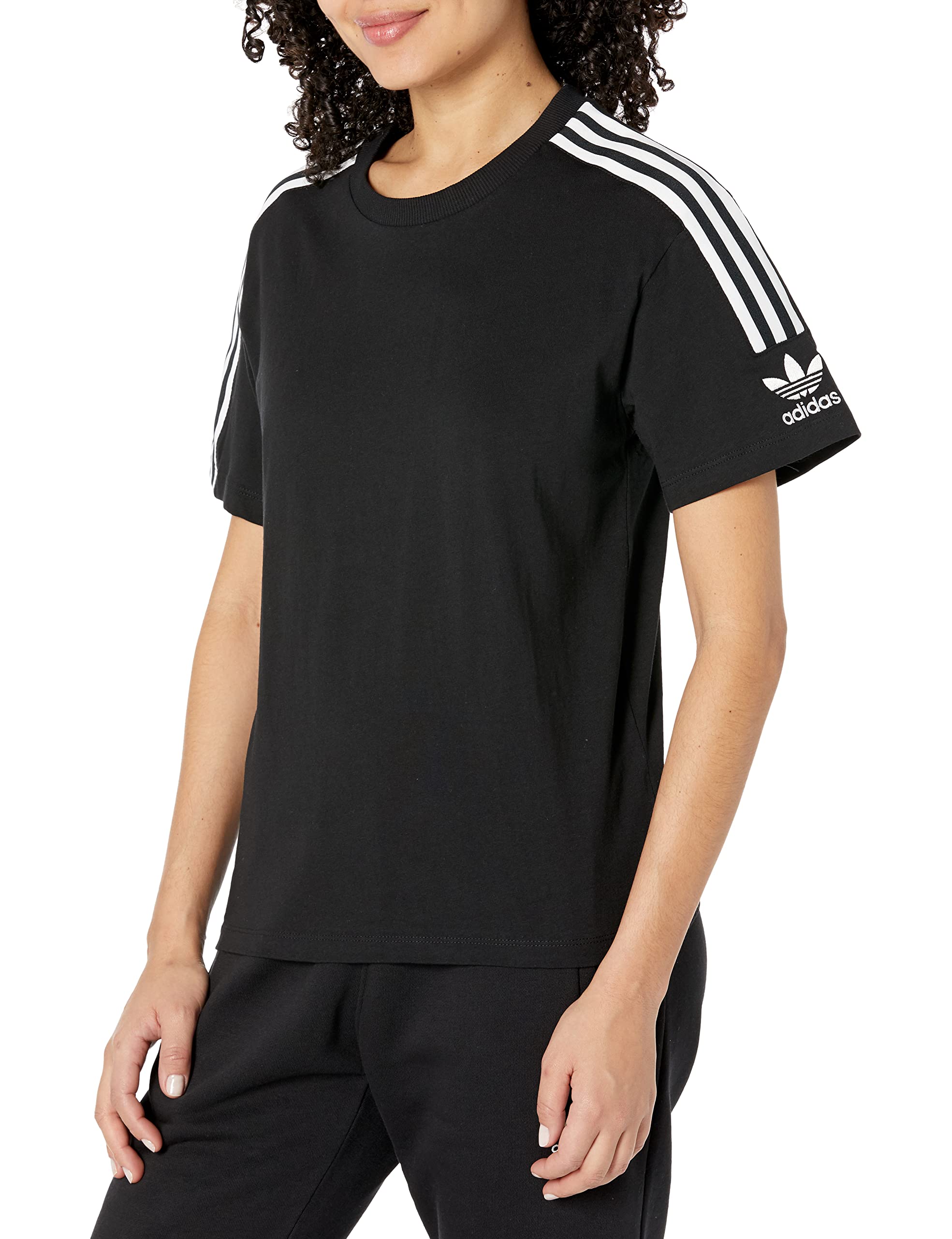 adidas Originals Women's Adicolor Classics Regular Tee, Black, Medium