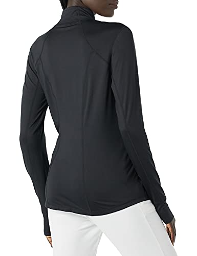 Amazon Essentials Women's Brushed Tech Stretch Full-Zip Jacket (Available in Plus Size), Black, X-Large