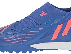 adidas Unisex Predator Edge.3 Turf Soccer Shoe, Hi-Res Blue/Turbo/Hi-Res Blue, 7 US Men